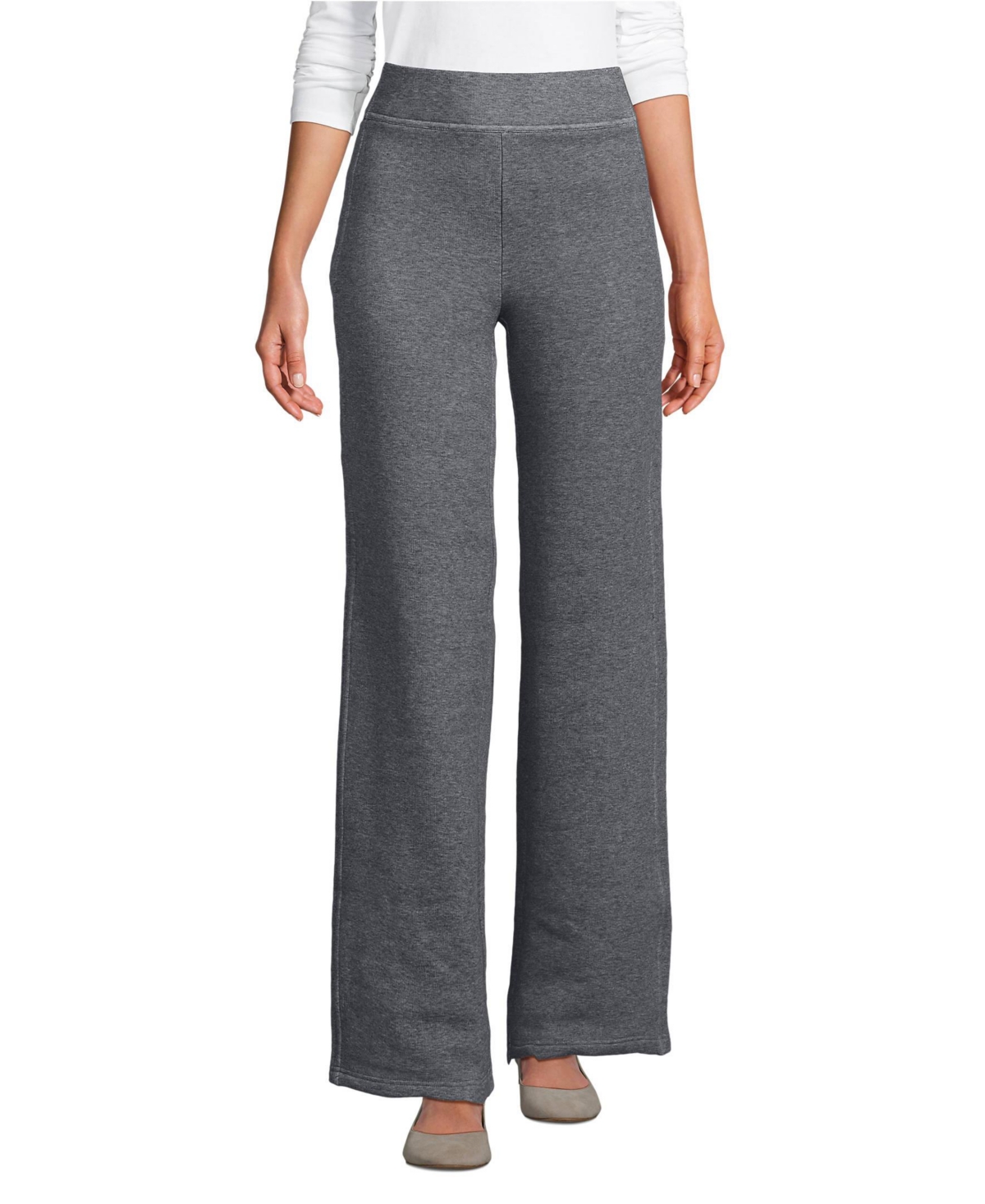 Click here for Lands End Womens Tall Serious Sweats High Rise Fle... prices