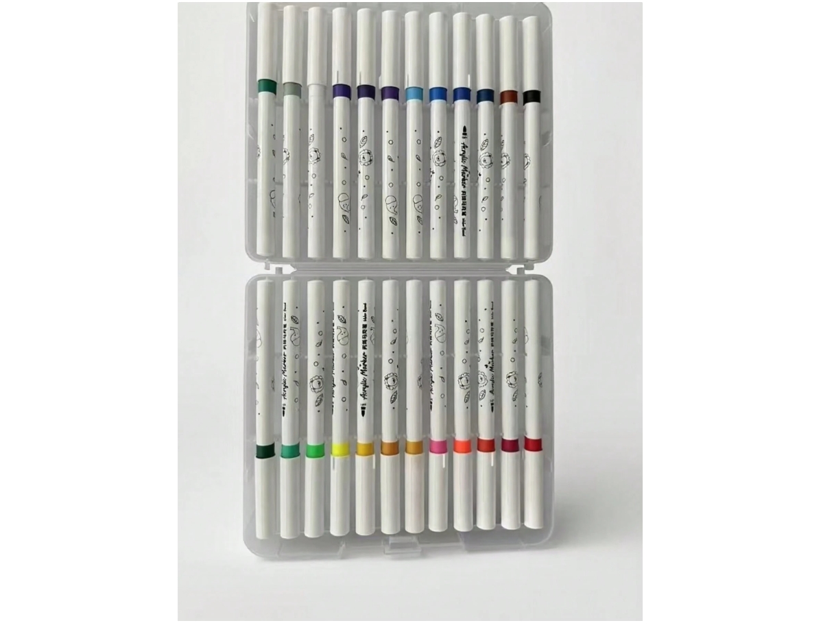 Click here for Htutwoo 24 Colors Acrylic Markers  for Painting  C... prices