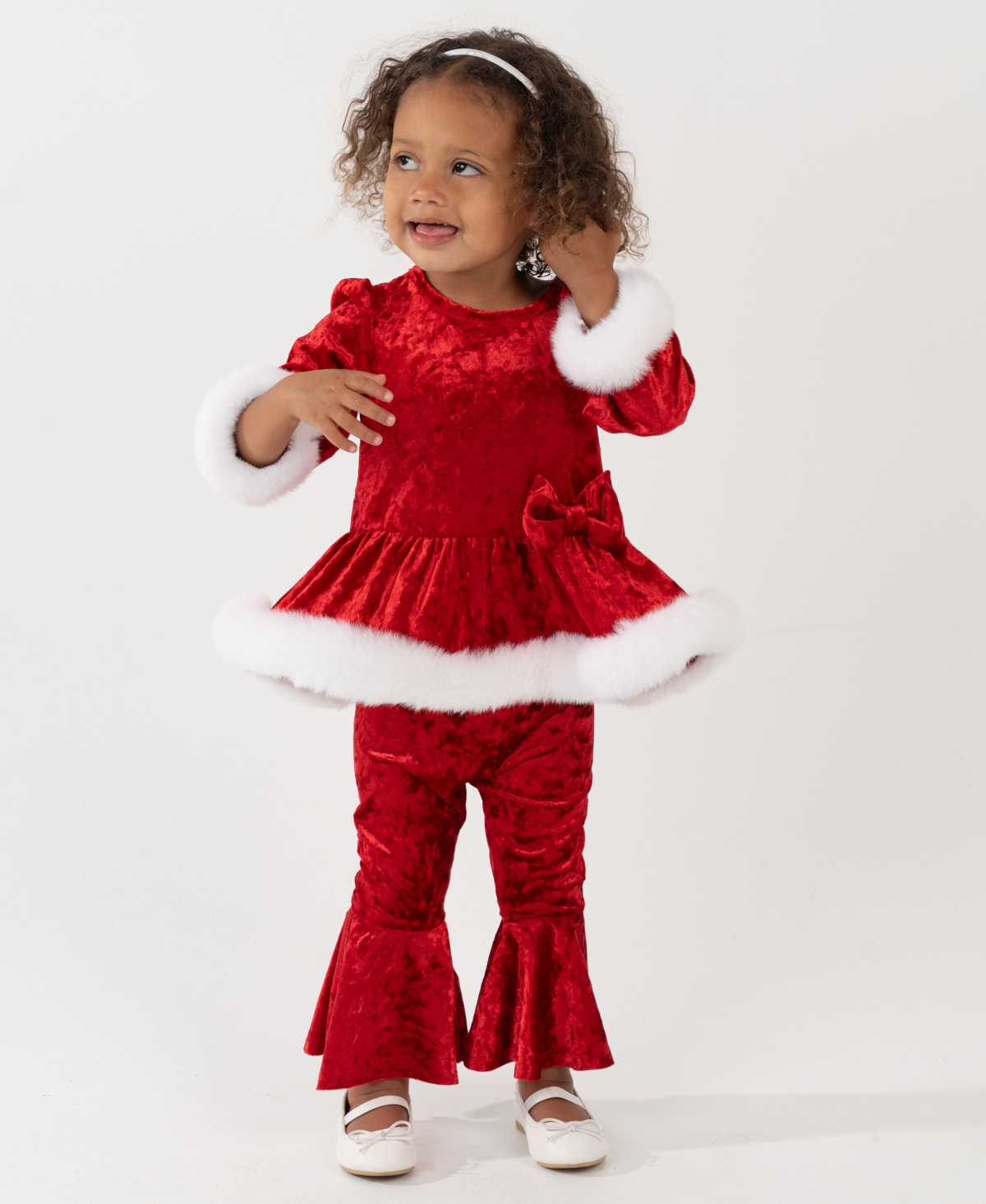 Click here for Rare Editions Baby Girls 2-Piece Crushed Velvet To... prices