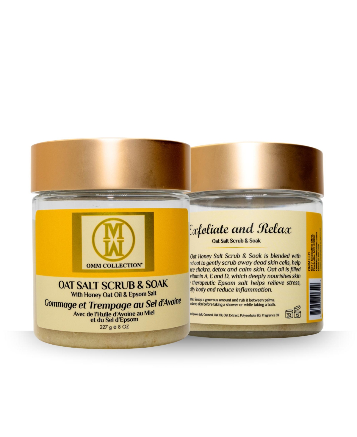 Click here for Omm Collection Oat & Honey Bath Salt & Scrub prices