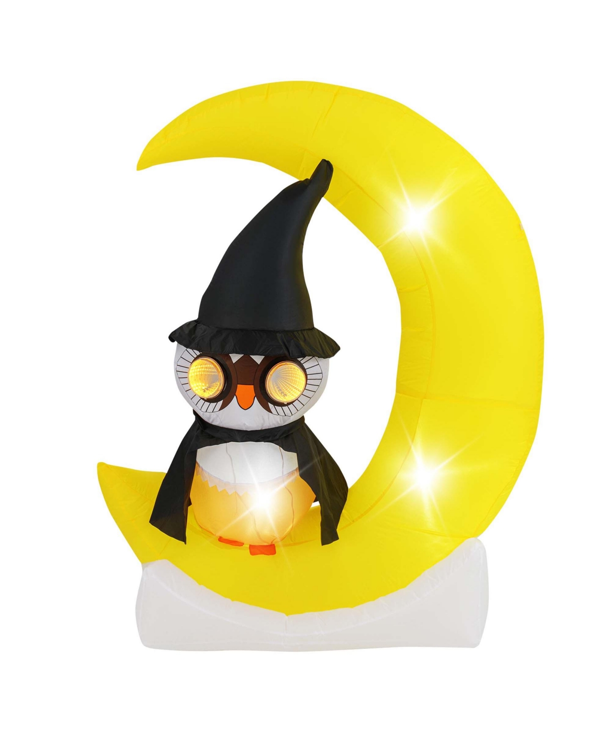 Click here for 4.3 x 5.1 ft Inflatable Owl on Moon Led Lighted Ha... prices