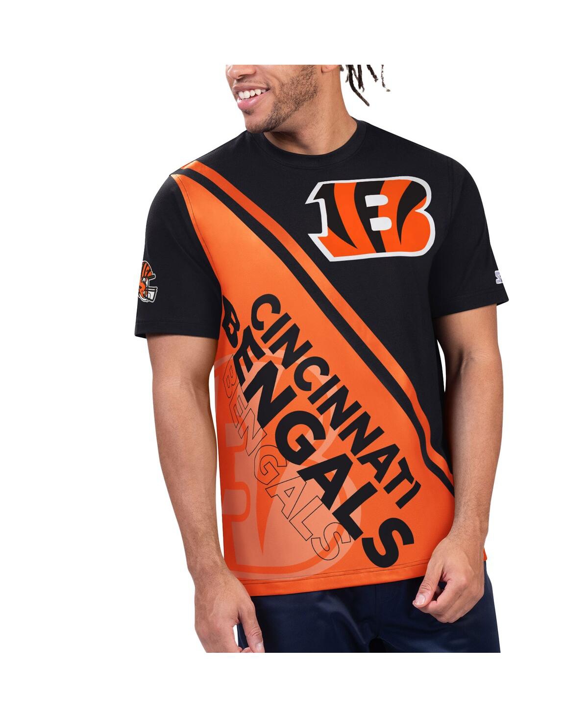 Click here for Starter Mens Black/Orange Cincinnati Bengals Finis... prices