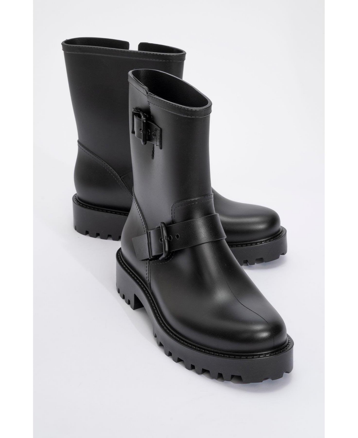 Click here for Prologue Shoes Zone Rain Boot (Women) - Black faux... prices