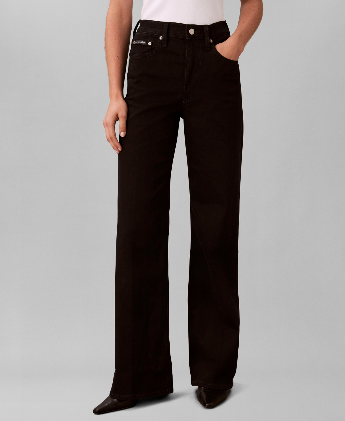 Click here for Calvin Klein Jeans Womens Ultra High Rise Wide Leg... prices