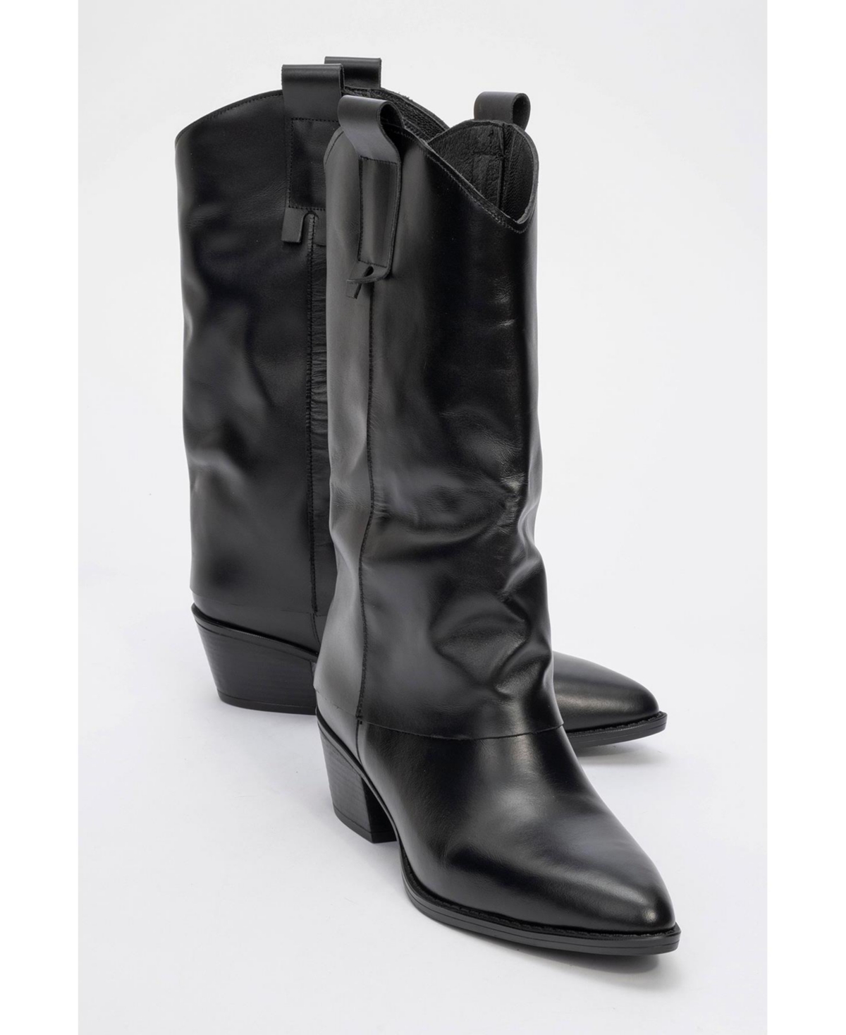 Click here for Forever & Always Shoes Teodora Leather Block Heel... prices
