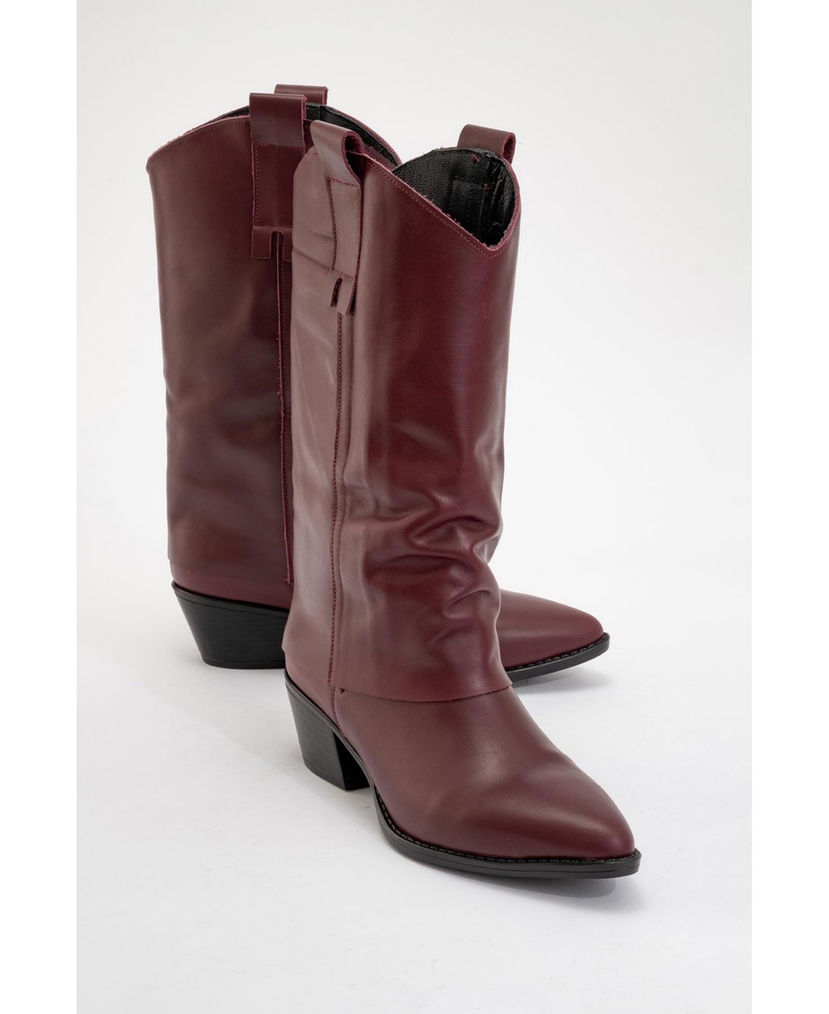 Click here for Forever & Always Shoes Teodora Leather Block Heel... prices