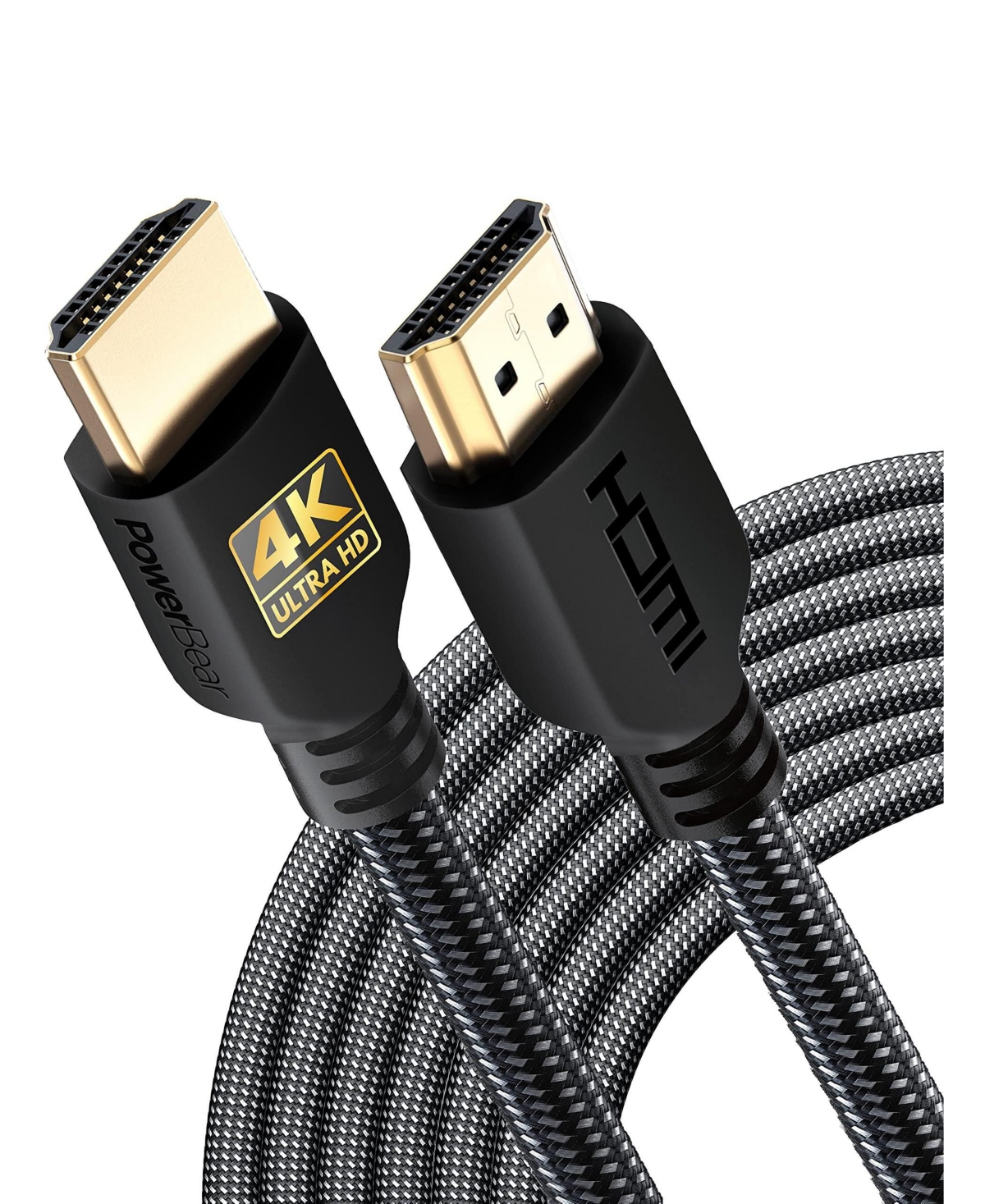 Click here for Powerbear Hdmi Cable 2-Pack High Speed Braided Gol... prices