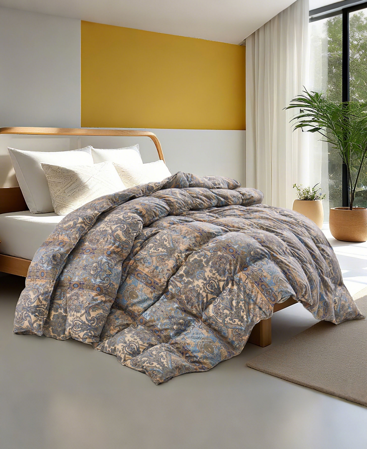 Click here for Unikome All Season White Goose Feather Fiber Comfo... prices