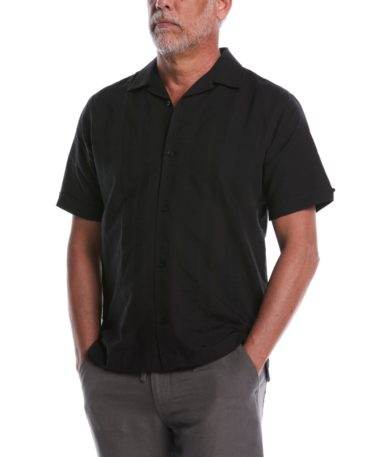 Click here for Cubavera Mens Big & Tall Seersucker Stripe Short S... prices