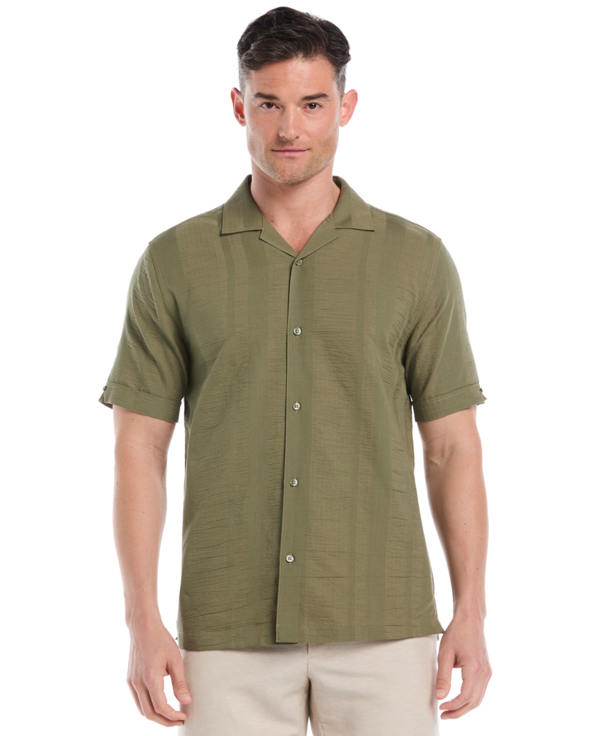 Click here for Cubavera Mens Big & Tall Seersucker Stripe Short S... prices