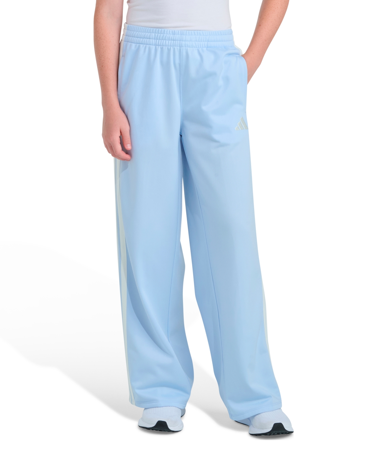 Click here for adidas Girls 8-16 Tricot Wide Leg Pants - Crystal... prices