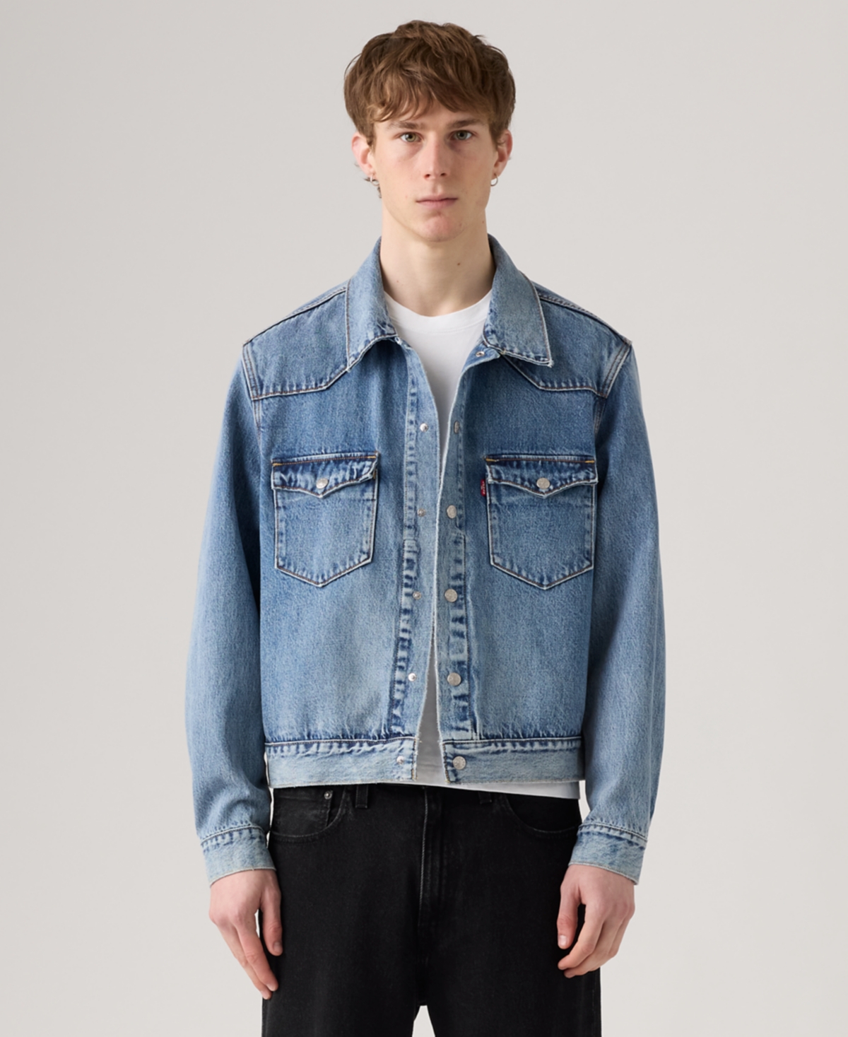Click here for Levis Mens Relaxed-Fit Trucker Jacket - Thats Myth prices