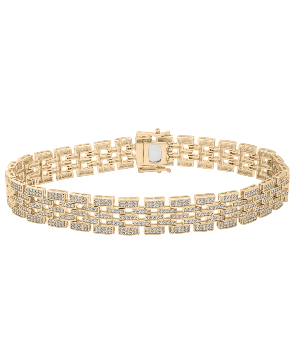 Click here for Macys Mens Diamond Bracelet (3 ct. t.w.) in 10K Ye... prices