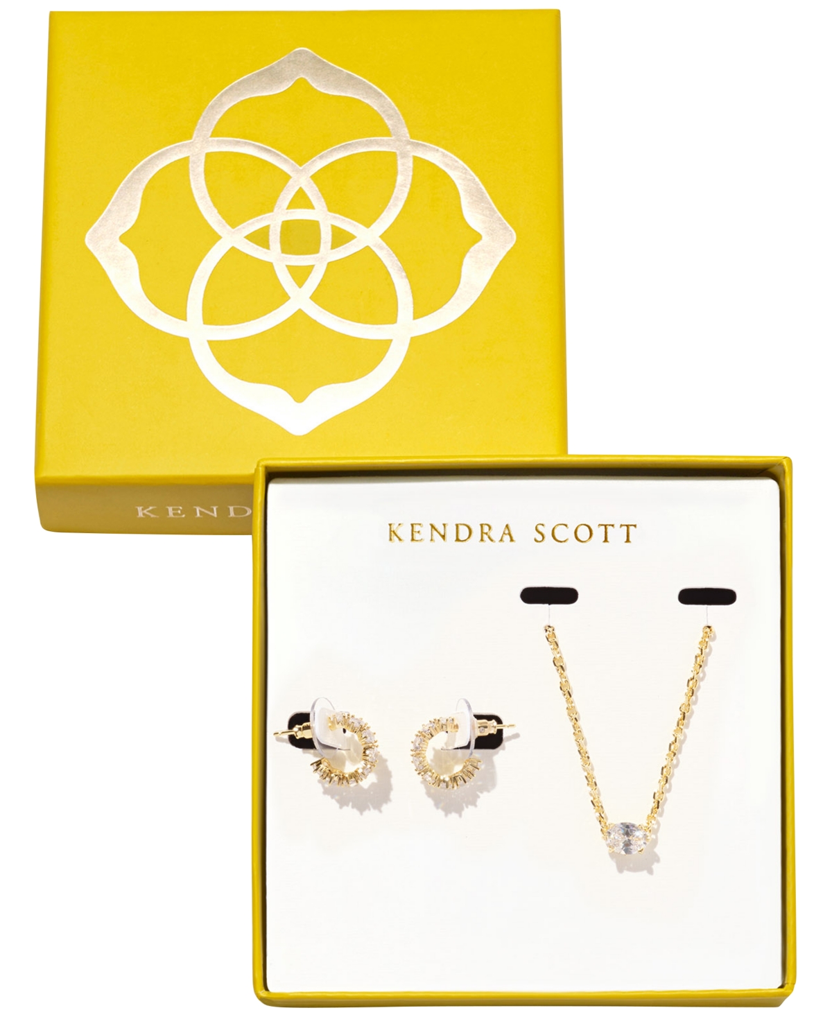 Click here for Kendra Scott 2-Piece Cailin Cubic Zirconia Pendant... prices