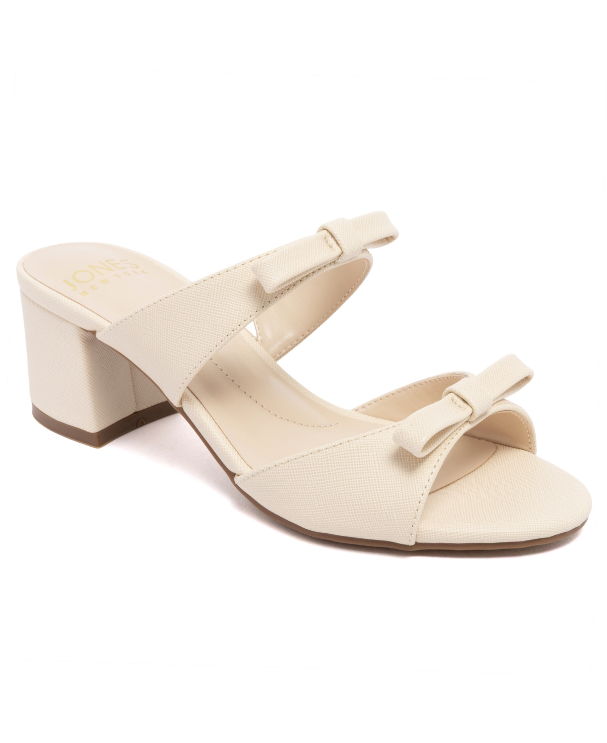 Jones New York Womens Adalin Open Toe Dress Sandal - Bone