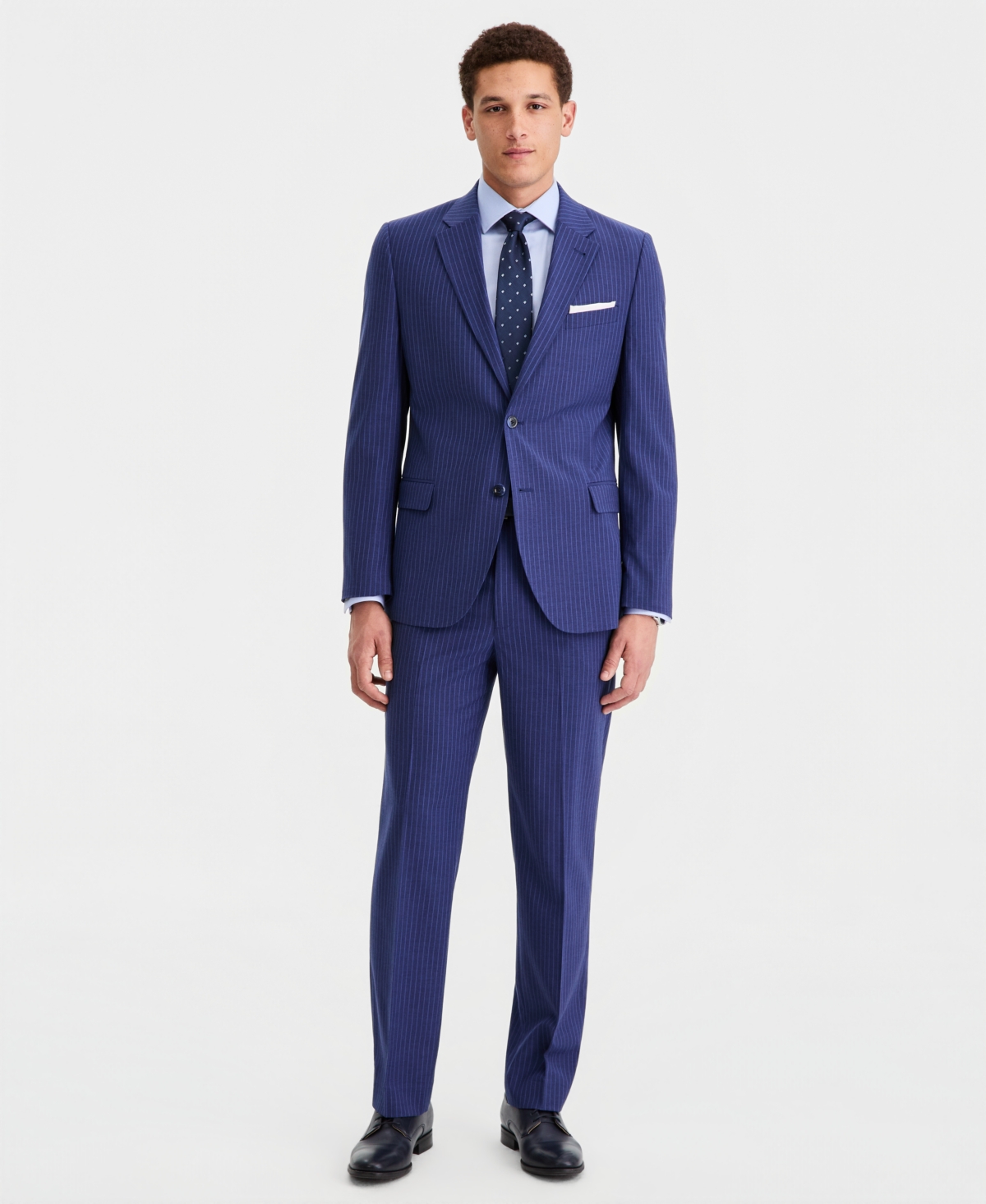 Click here for Nautica Mens Modern-Fit Nested Suit - Blue Stripe prices