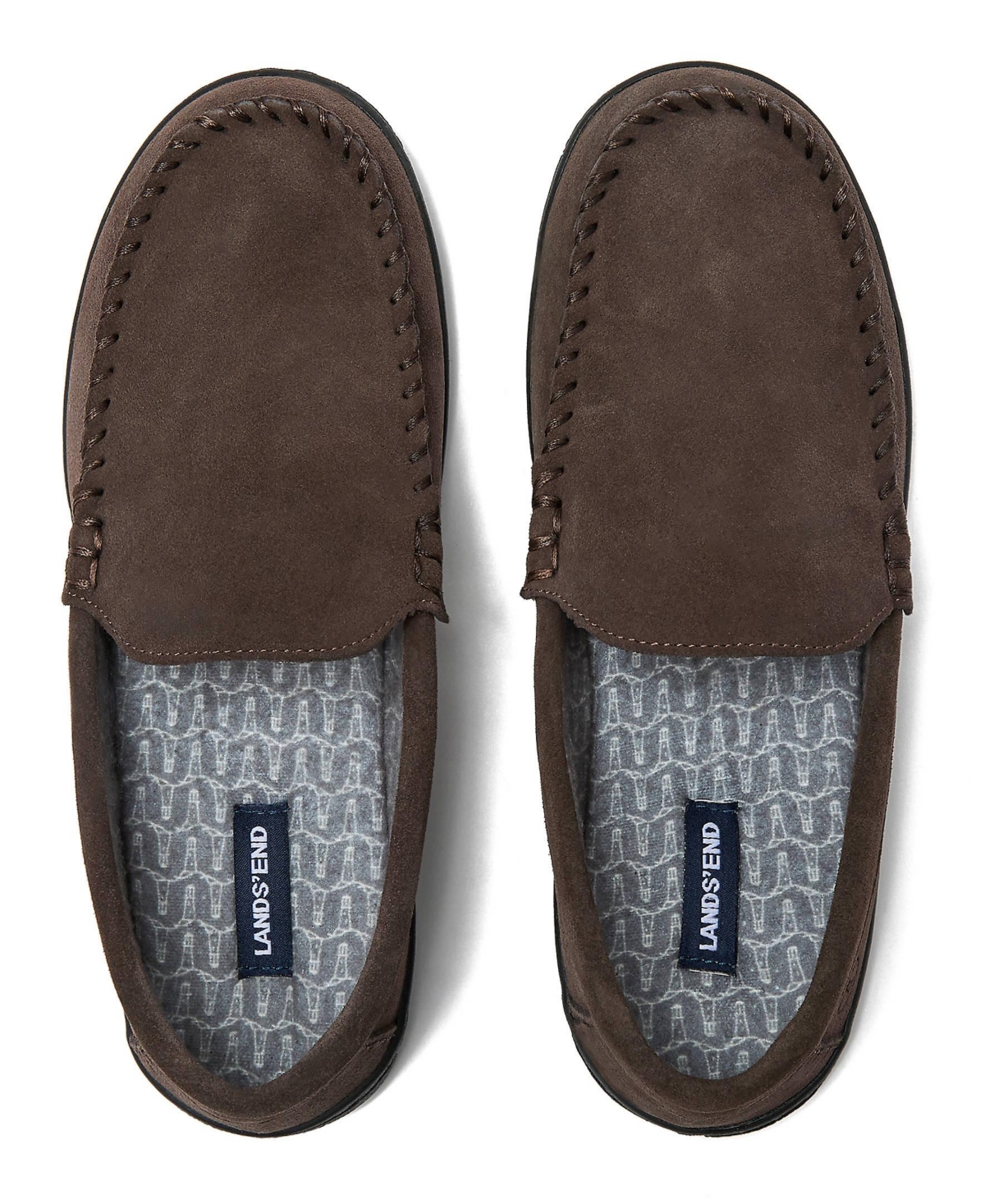 Click here for Lands End Mens Flannel Lined Suede Slip On Moccasi... prices