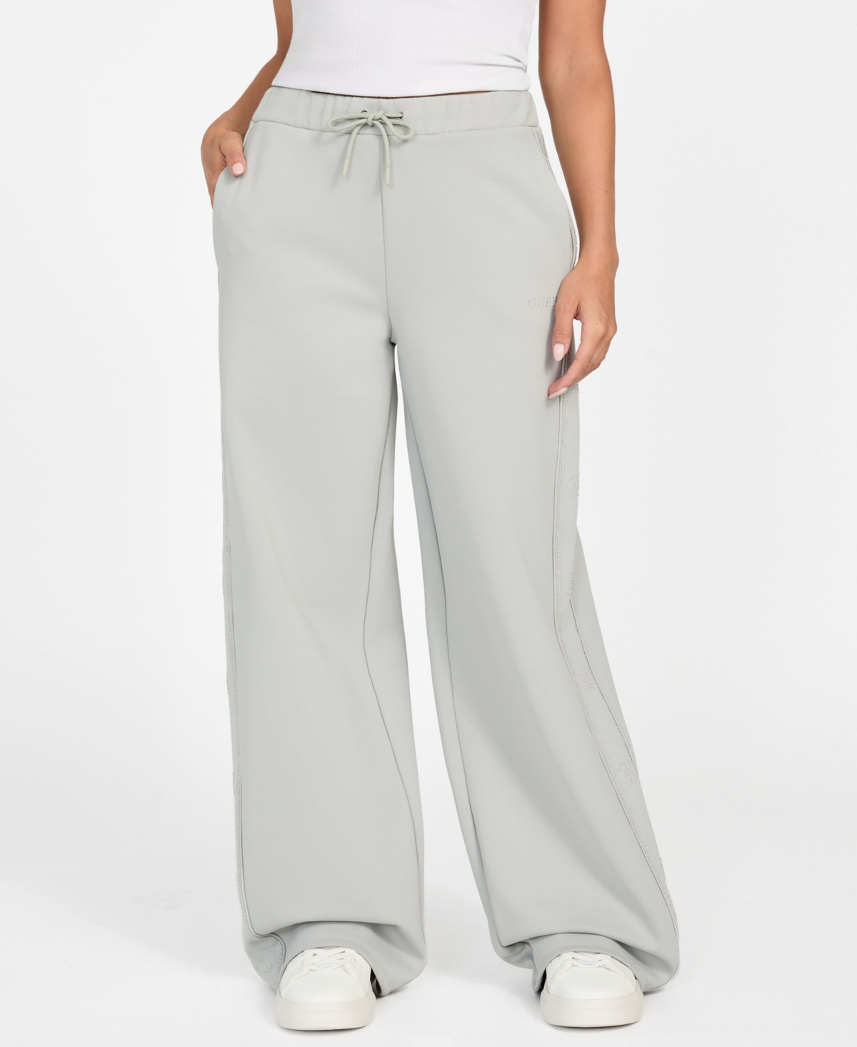 Click here for Guess Womens Octavia Wide Leg Sweatpants - Morning... prices