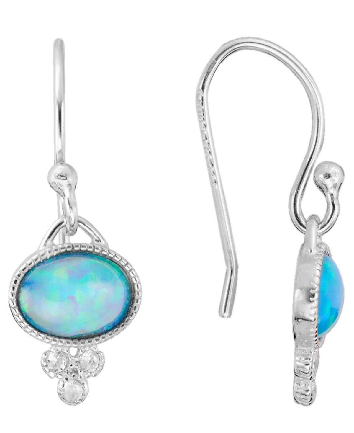 Click here for Macys Simulated Opal (0.47 ct. t.w.) and Cubic Zir... prices