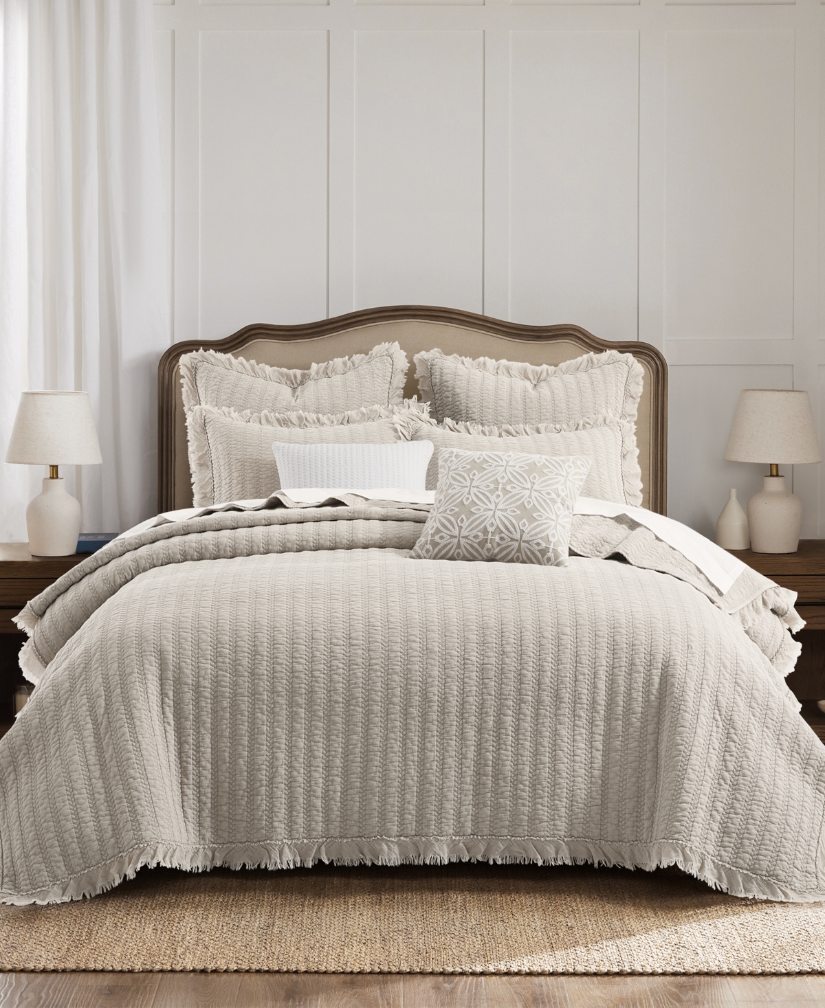 Click here for Levtex Wilhemina Stone Washed 3-Pc. Quilt Set  Ful... prices