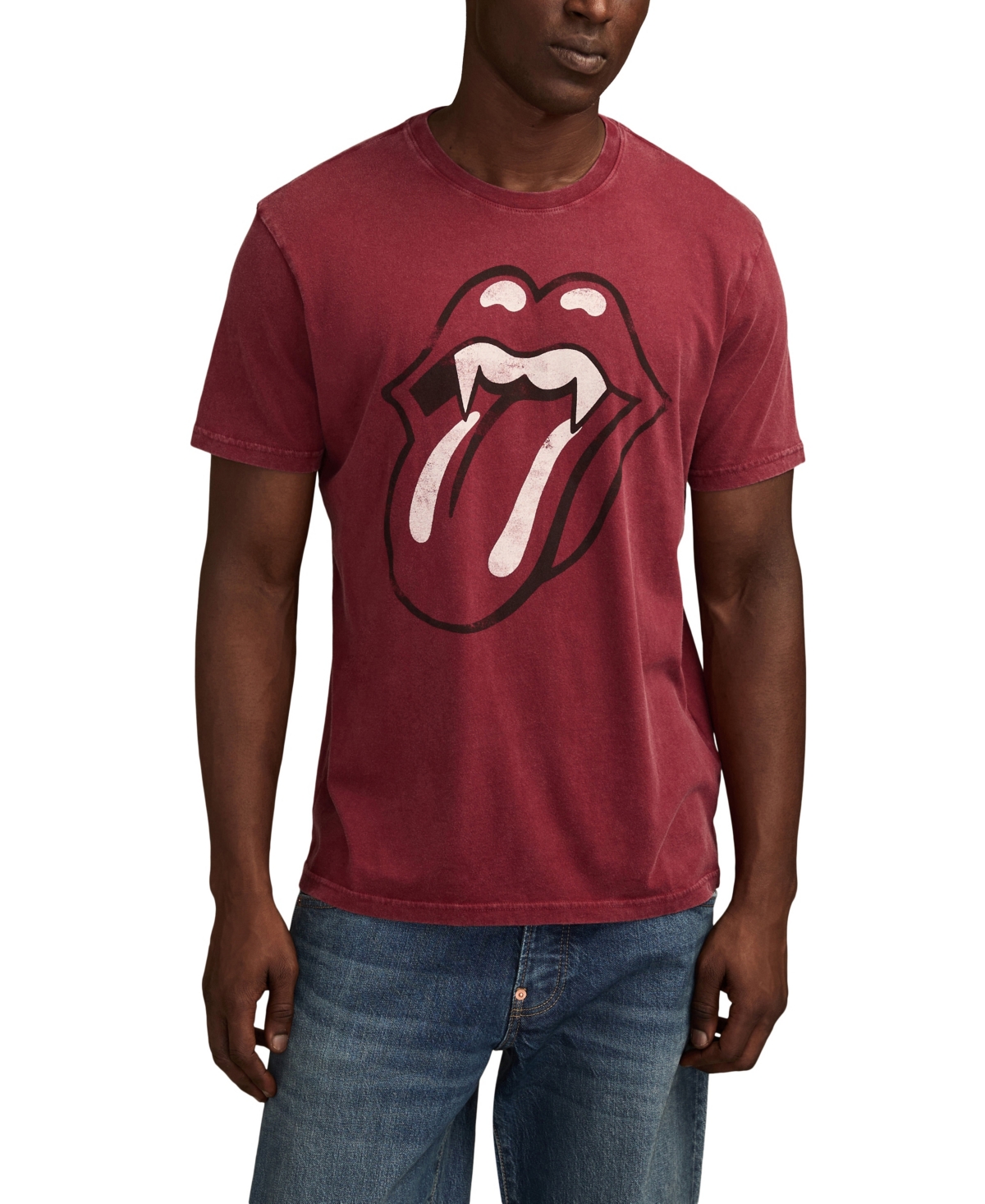 Click here for Lucky Brand Mens Rolling Stones Fangs Crewneck T-S... prices