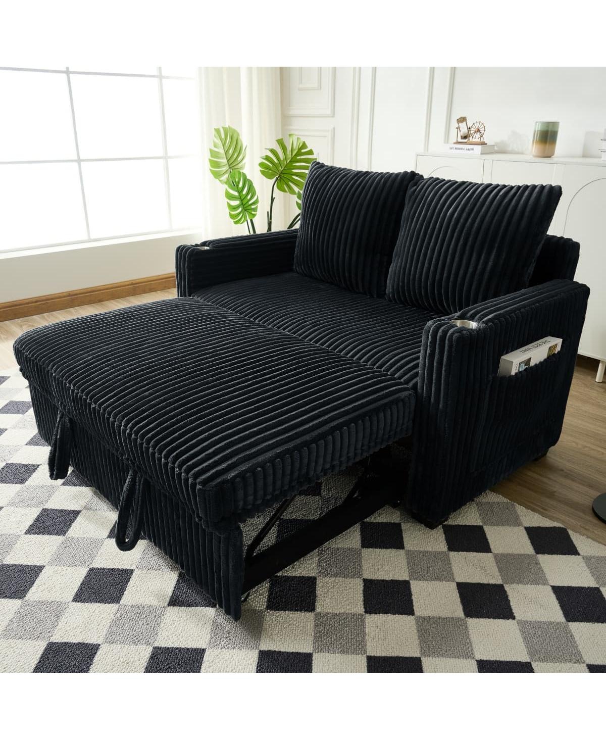 Click here for Maison Boucle Modern Corduroy Sofa Bed with Adjust... prices