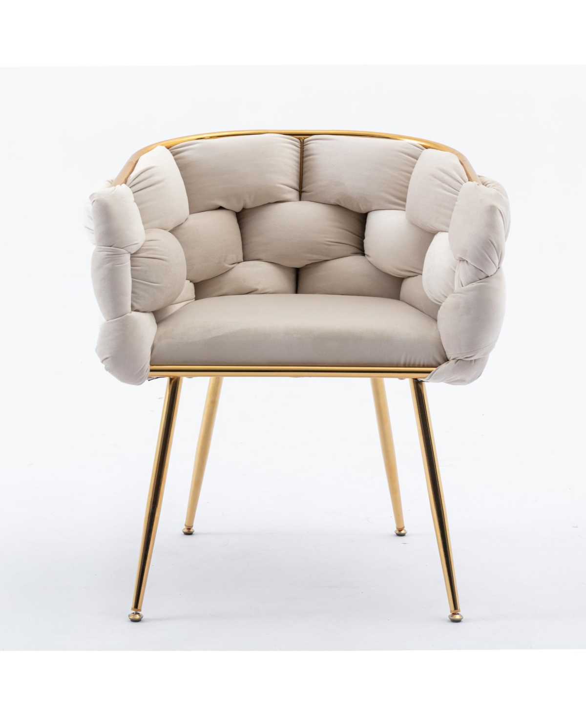 Click here for Jujabu Velvet Single Sofa Chair - Beige prices