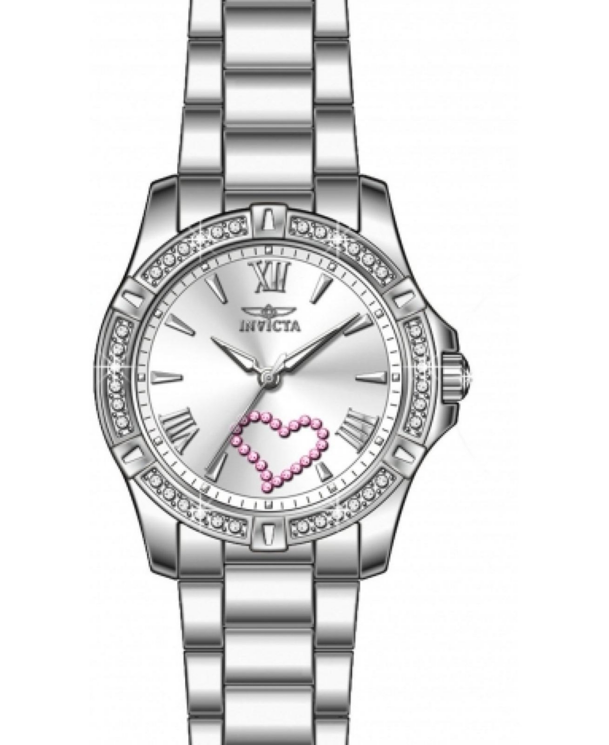 Click here for Invicta Womens 49842 Angel Quartz 3 Hand Silver Di... prices