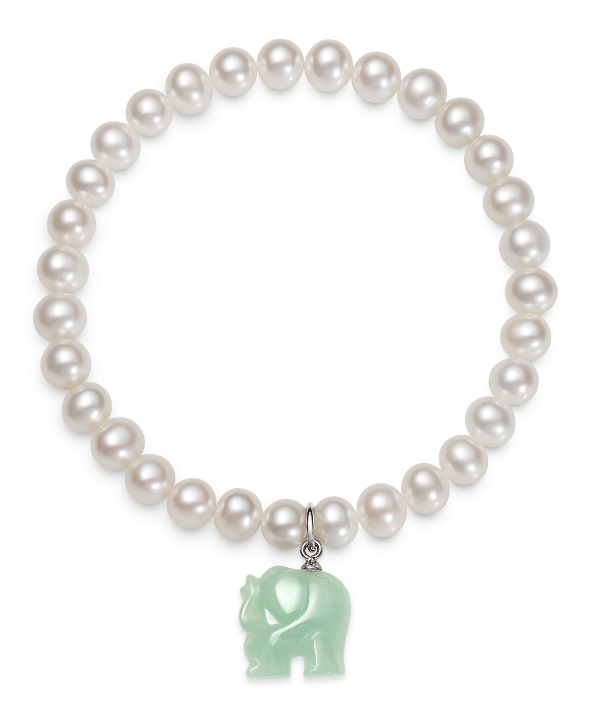 Click here for Macys Freshwater Pearl (6-7mm) and Dyed Jadeite El... prices