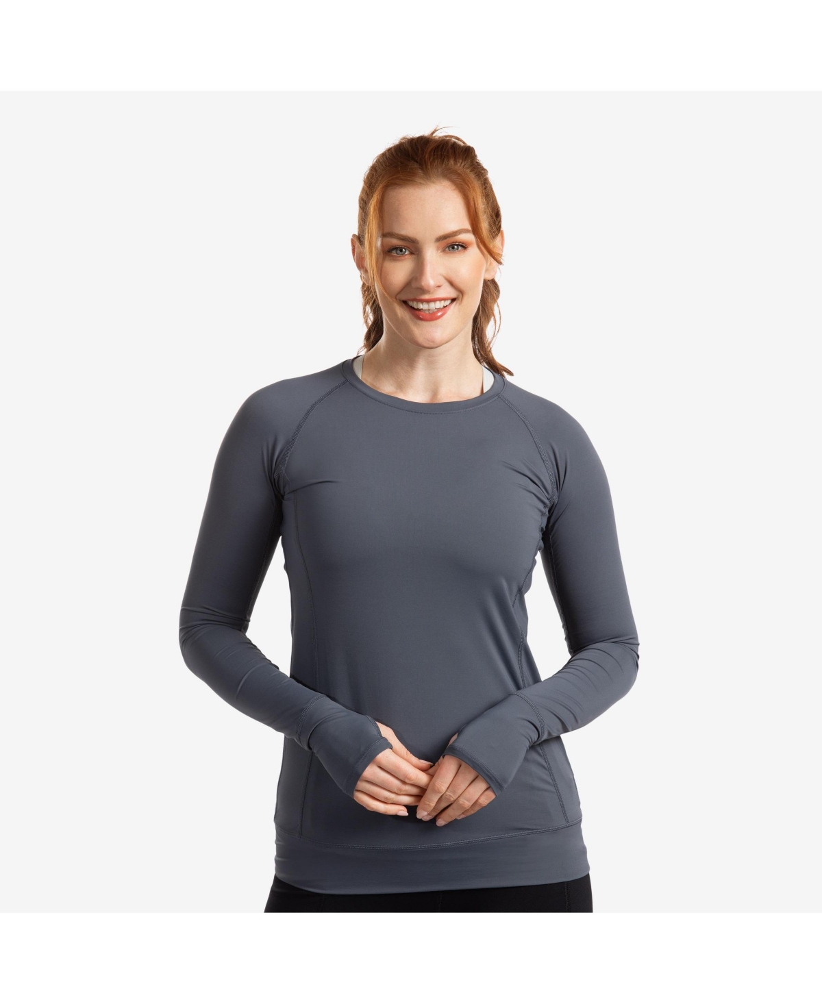 BloqUV Womens Upf 50+ Sun Protective Pullover - Smoke