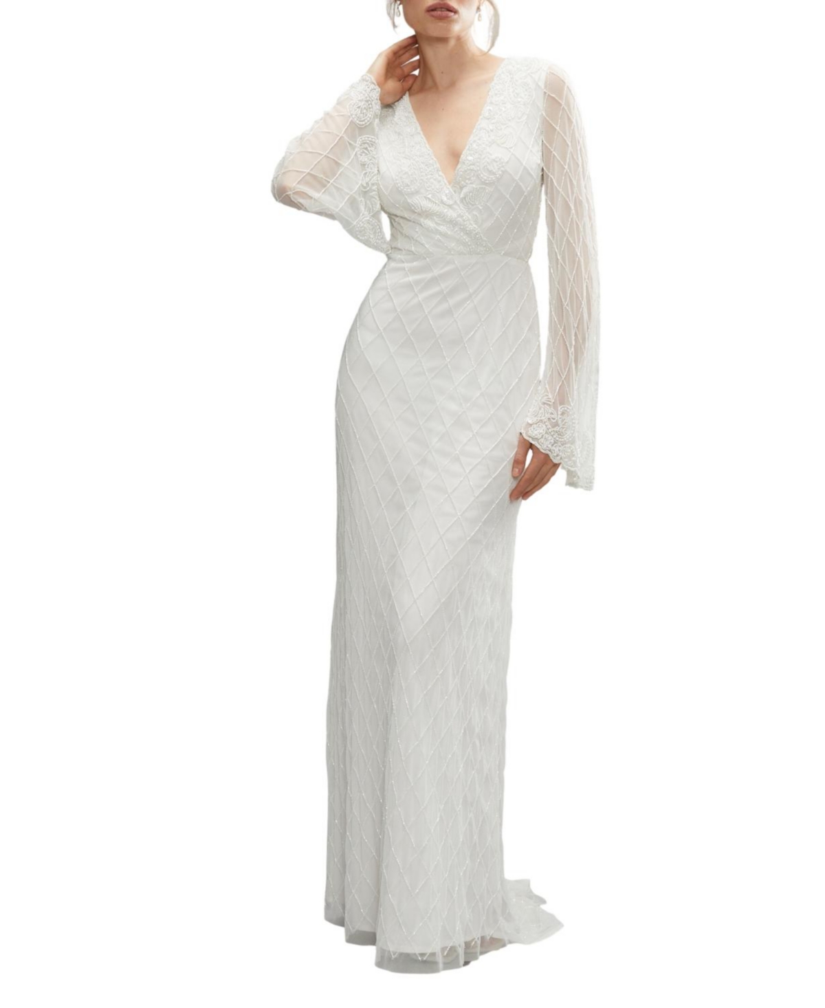 Click here for Coast Womens Embellished Bridal Maxi Dress - Ivory prices