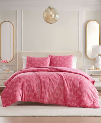 Click here for Betsey Johnson Flirty Bows Embossed Plush Comforte... prices