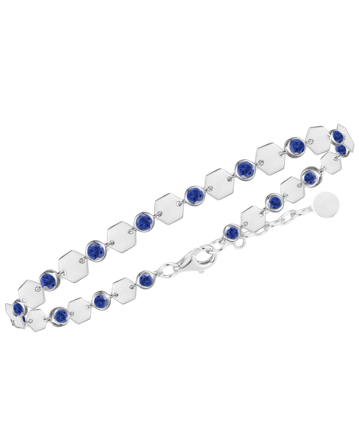 Click here for Macys Lab-Grown Sapphire Luna Bracelet (2-1/5 ct.... prices
