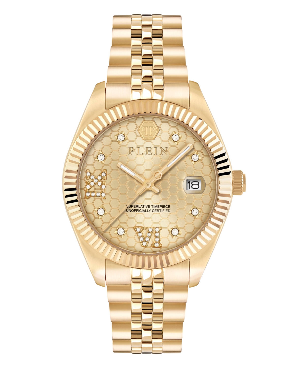 Click here for Philipp Plein Womens Gold Tone Stainless Steel Wat... prices