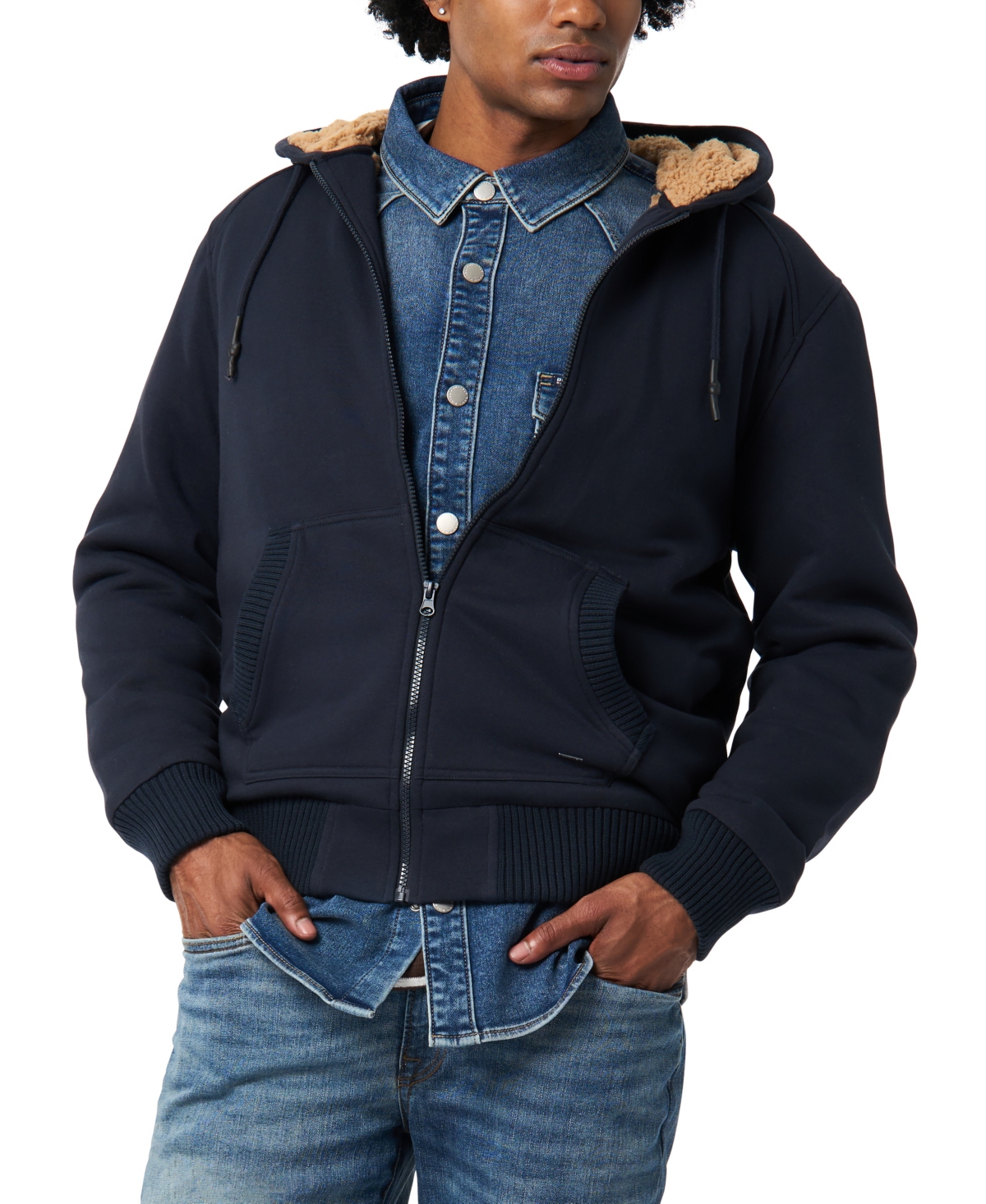 Click here for Buffalo David Bitton Mens Fasox Relaxed Full-Zip H... prices