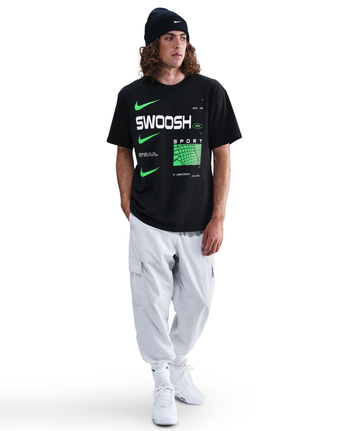 Click here for Nike Mens Sport Crewneck T-Shirt - Black prices