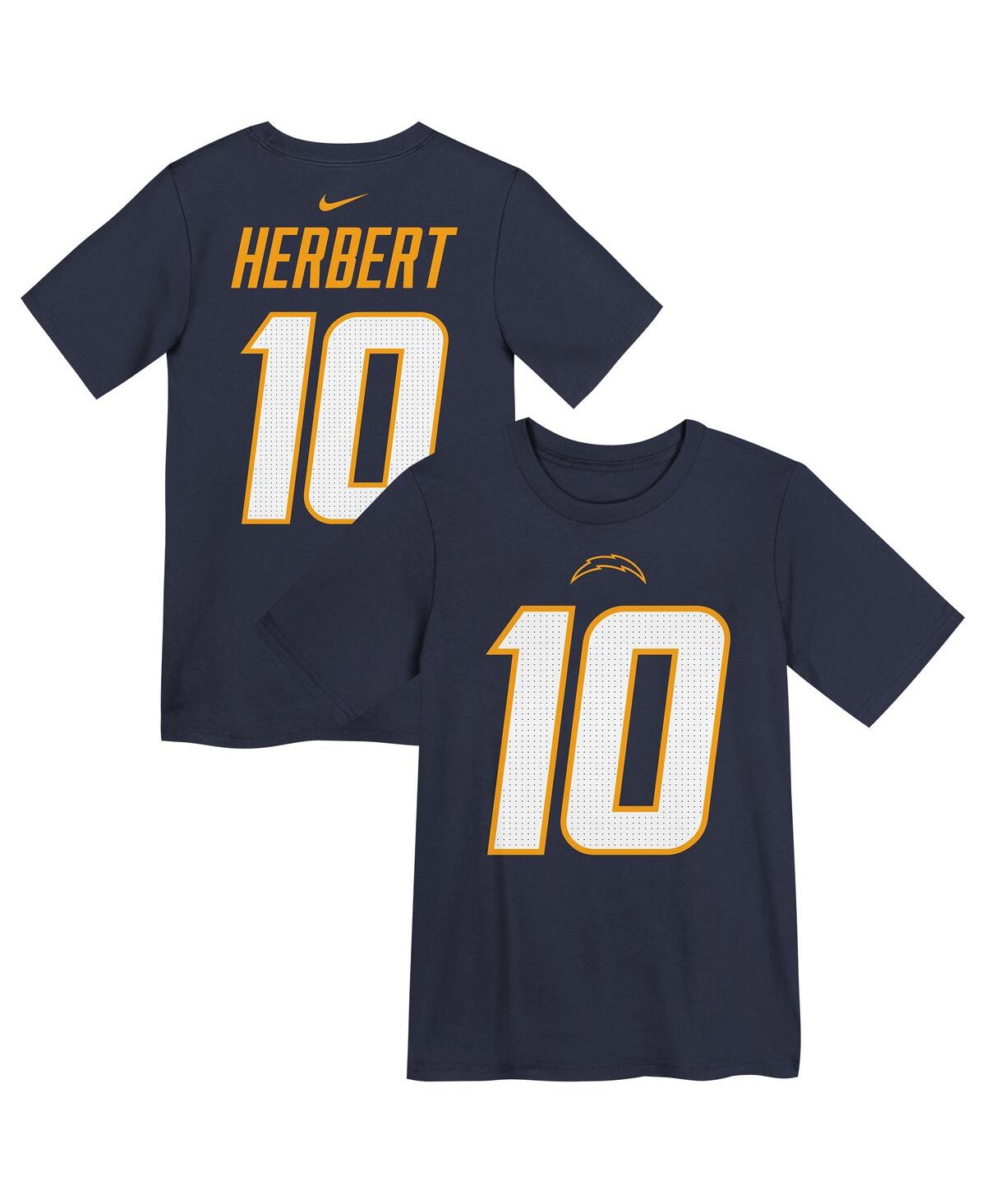 Click here for Nike Big Boys and Girls Justin Herbert Navy Los An... prices