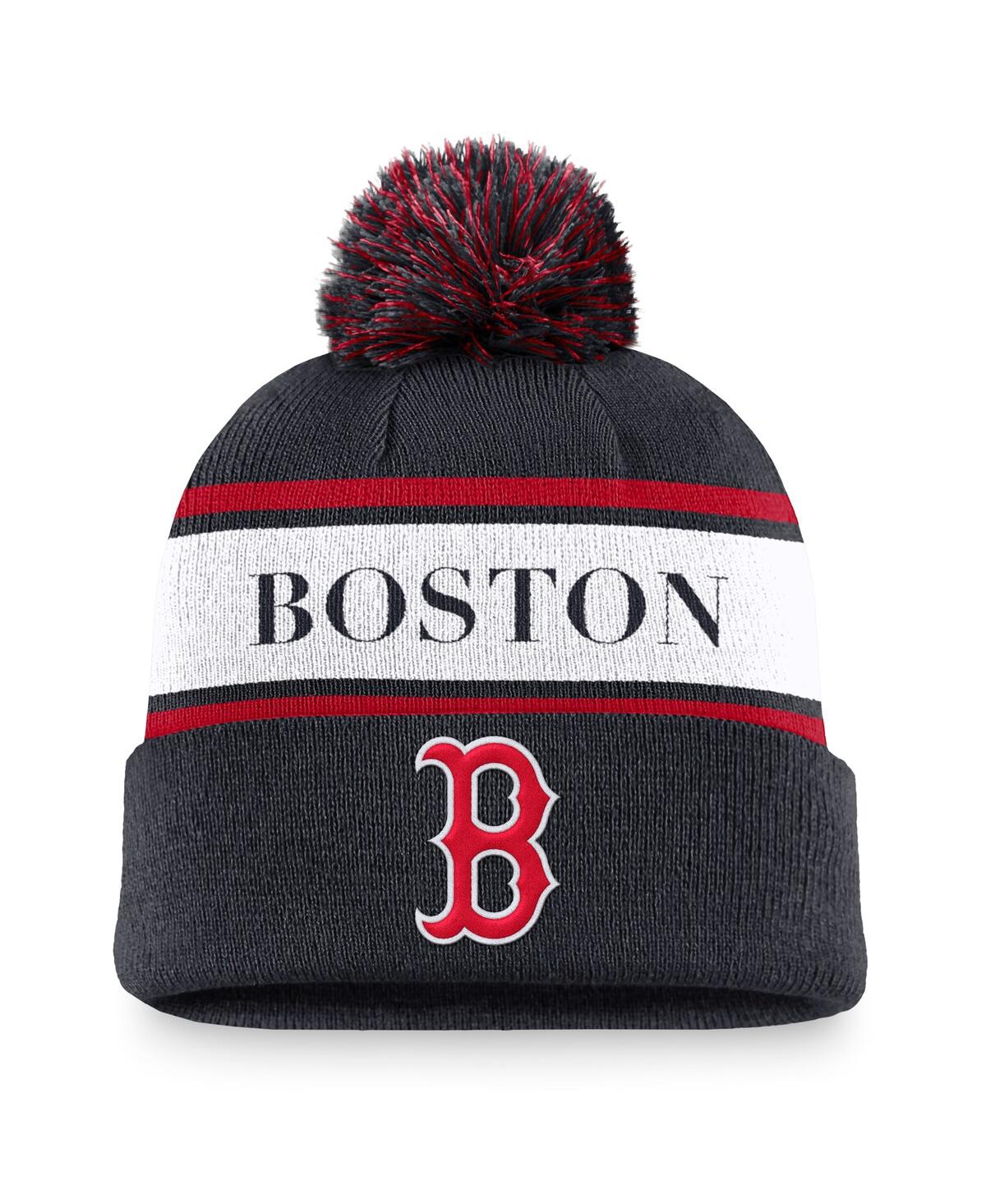 Click here for Nike Mens Navy Boston Red Sox Team Stripe Peak Cuf... prices
