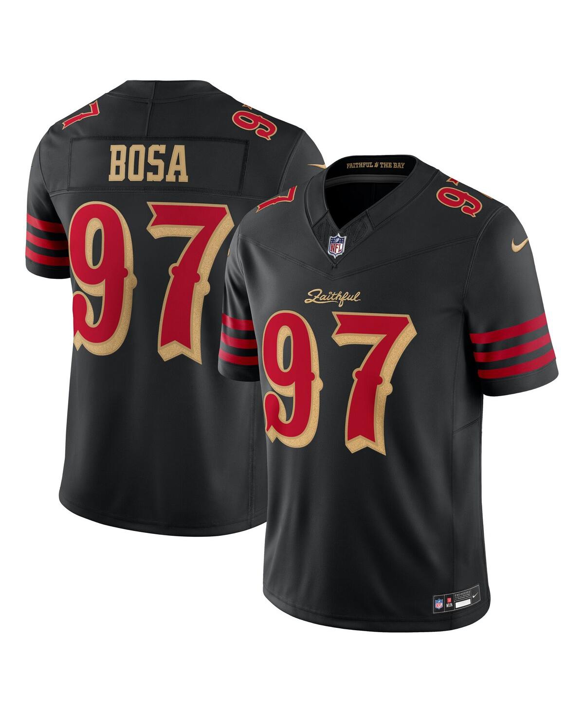 Click here for Nike Mens Nick Bosa Black San Francisco 49ers 2025... prices