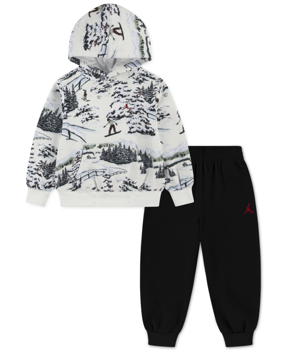 Click here for Jordan Boys Toddler 2T-4T 2-Piece Printed Hoodie a... prices