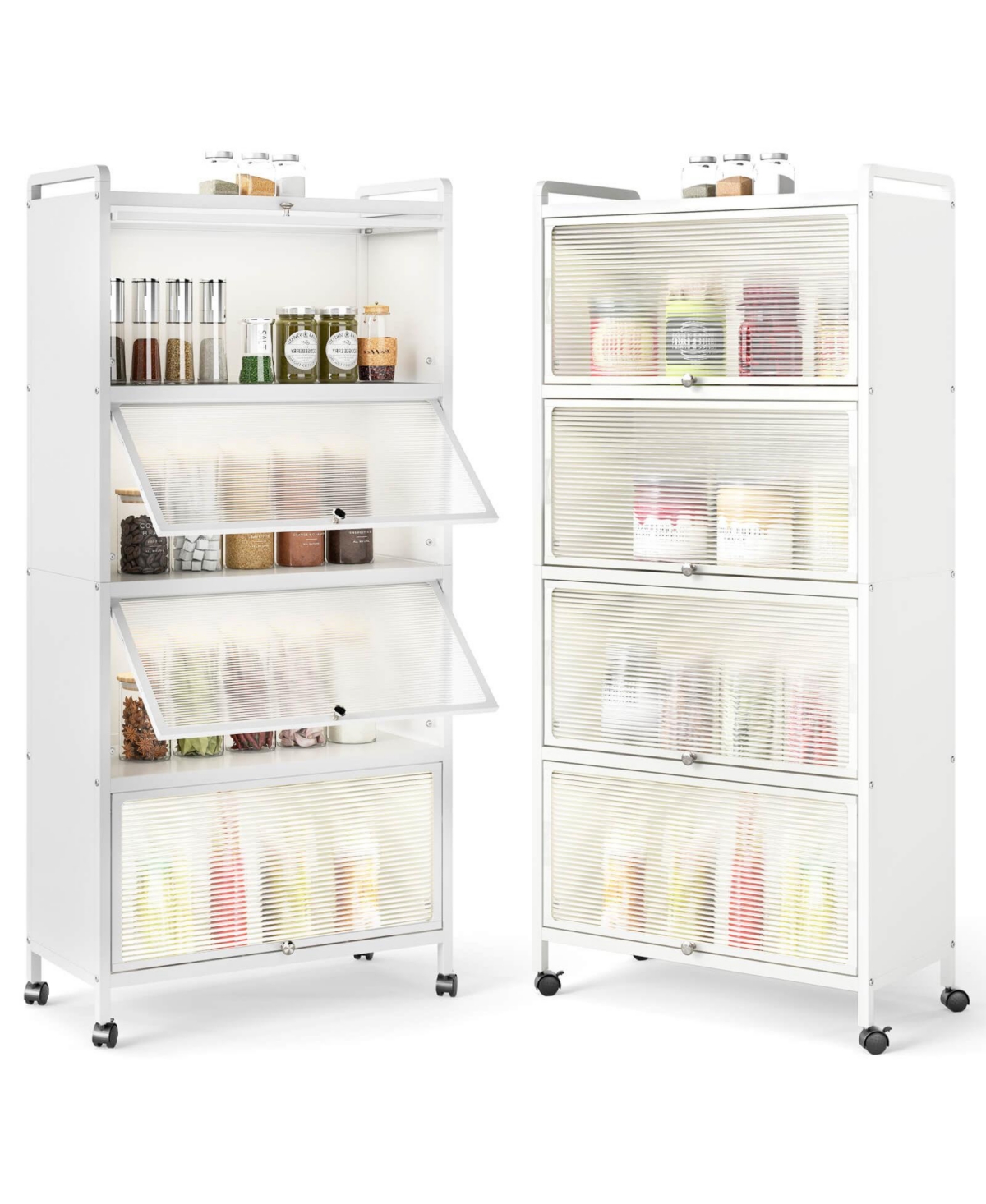 Click here for 4-Tier Storage Cabinet with Door Freestanding Bath... prices