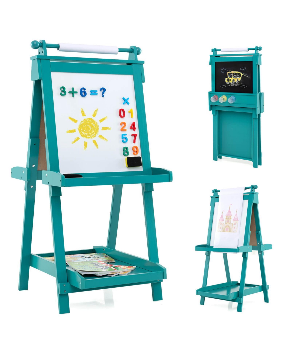 Click here for Costway Foldable Easel for Kids 3-in-1 Double-side... prices