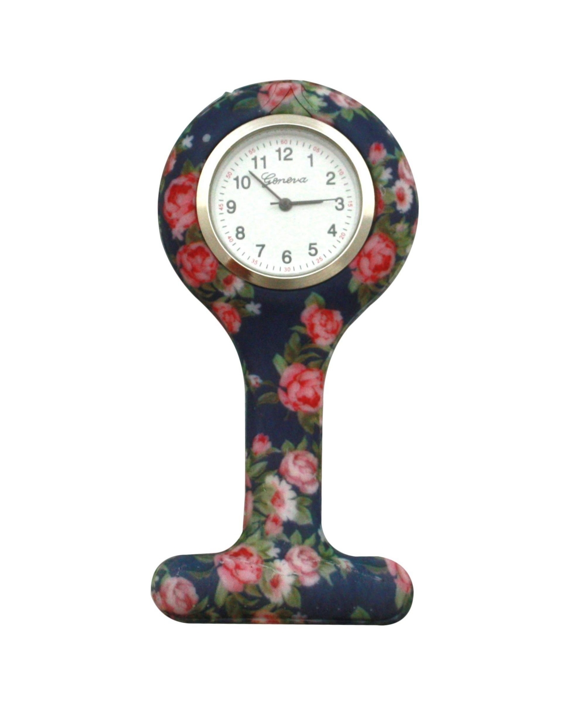 Click here for Olivia Pratt Navy Floral Printed Silicone Fob Nurs... prices