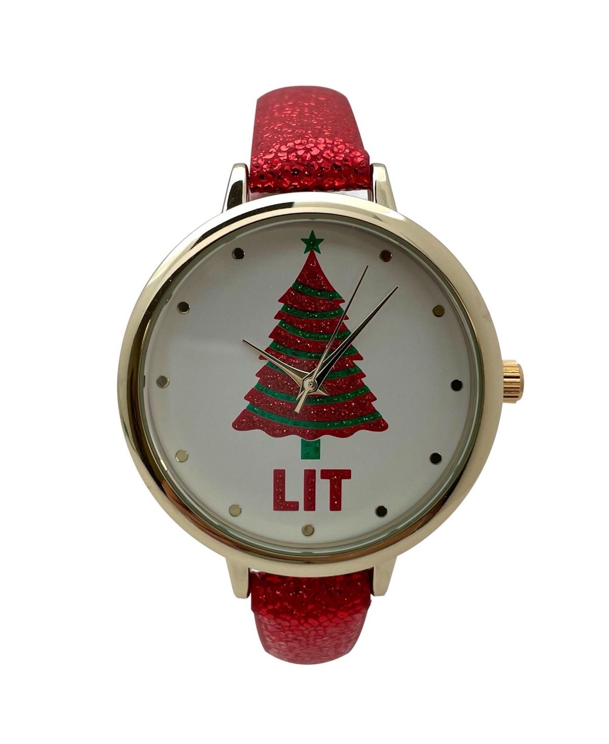 Click here for Olivia Pratt Shiny Red Faux Leather Christmas Them... prices