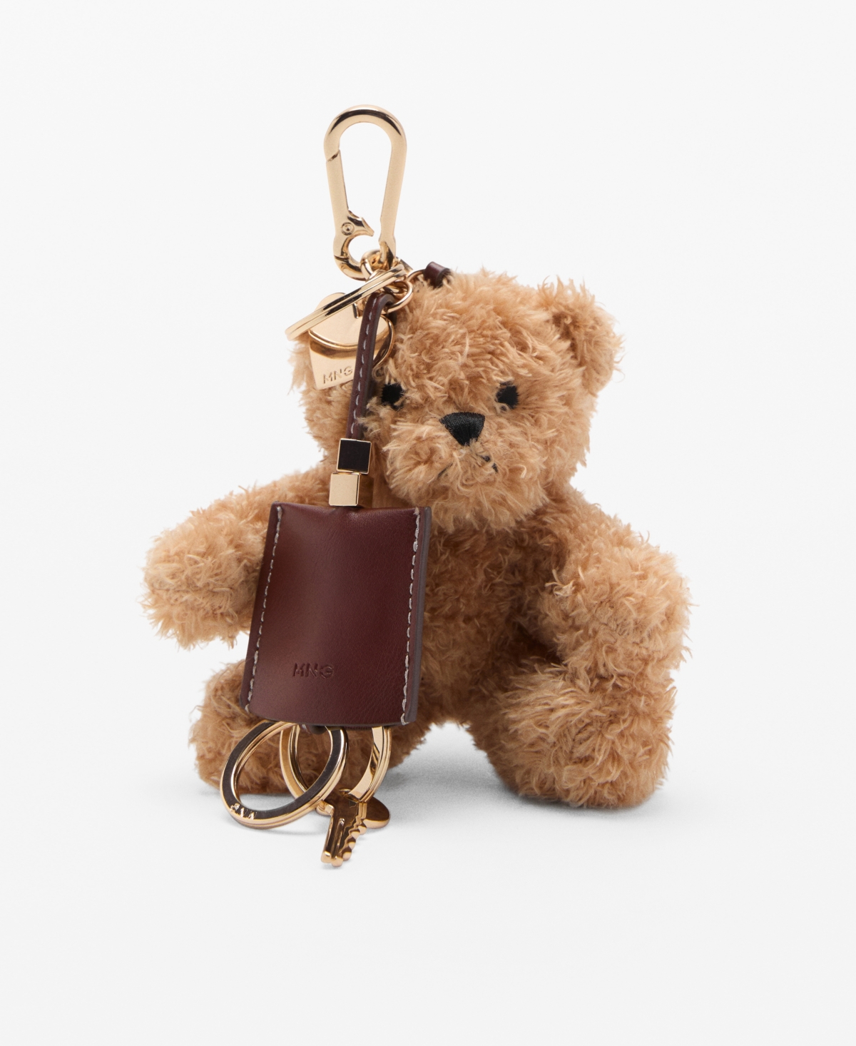 Click here for Mango Womens Bear Keyring - Medium Brown prices