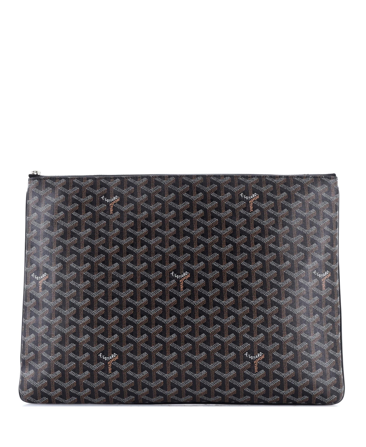 Click here for Pre-Owned Goyard Gm Senat Zip Pouch Coated Canvas... prices