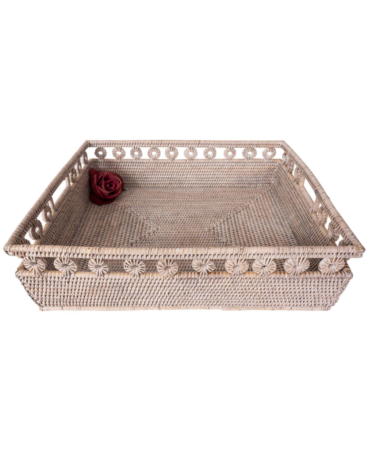 Click here for Artifacts Rattan Inna Design Rectangle Basket with... prices