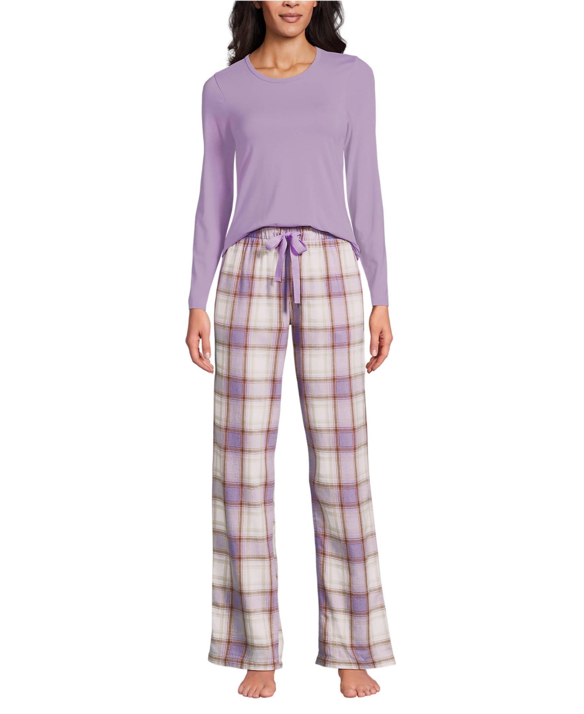 Click here for Lands End Womens Pajama Gift Set - Knit Long Sleev... prices