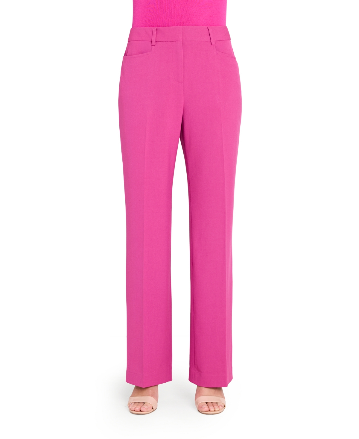 Click here for Tahari Asl Womens Flare Leg Pants - Magenta prices