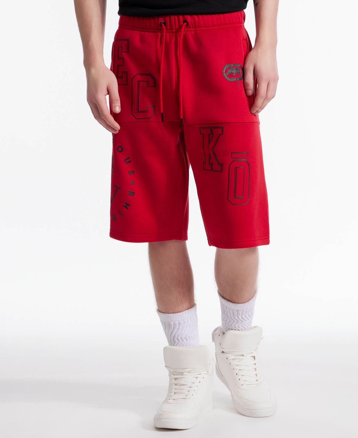 Click here for Ecko Unltd Mens Pro Rata Fleece Regular Fit Shorts... prices